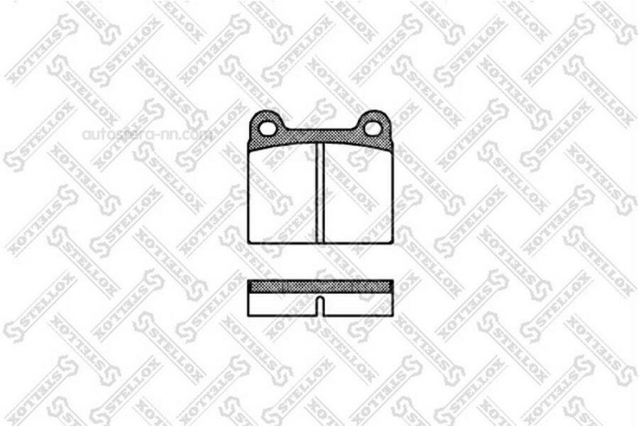 STELLOX 017060SX 006 60=FDB2M=FDB2X ! колодки дисковые з.\ MB W123 2.0-3.0D/TD 76-85