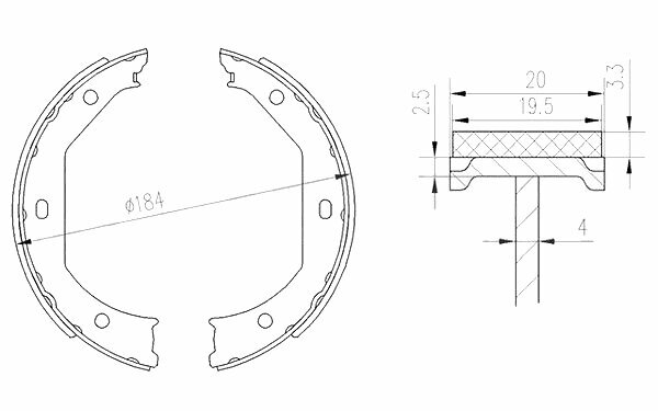 Zekkert Колодки тормозные барабанные задние для BMW 1 (E81 E82 E87 E88) 05- 3 (E91 E92 E93 F31) 04- 4 (F32 F33 F82 F83)