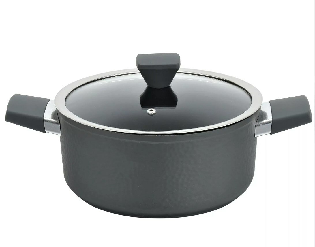 Кастрюля 6,2л с крышкой 28см HAMMER Алюминий 819-006 118-819-006