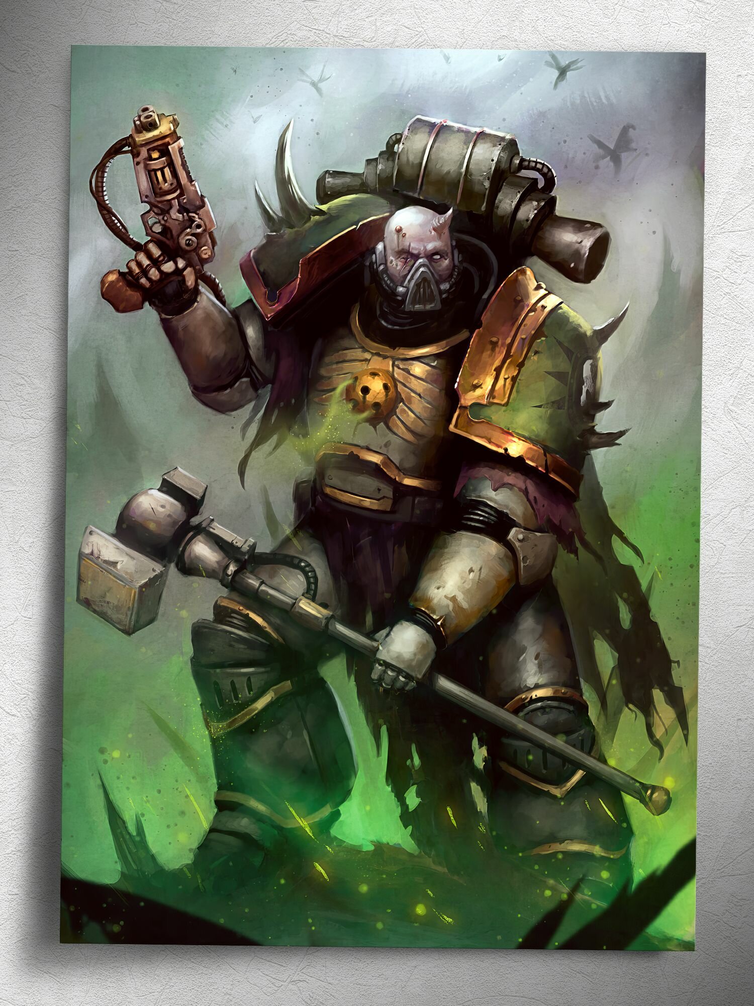 Постер: Магистр осады Калгаро Гремус (Нургл, Вархаммер 40000, Warhammer)