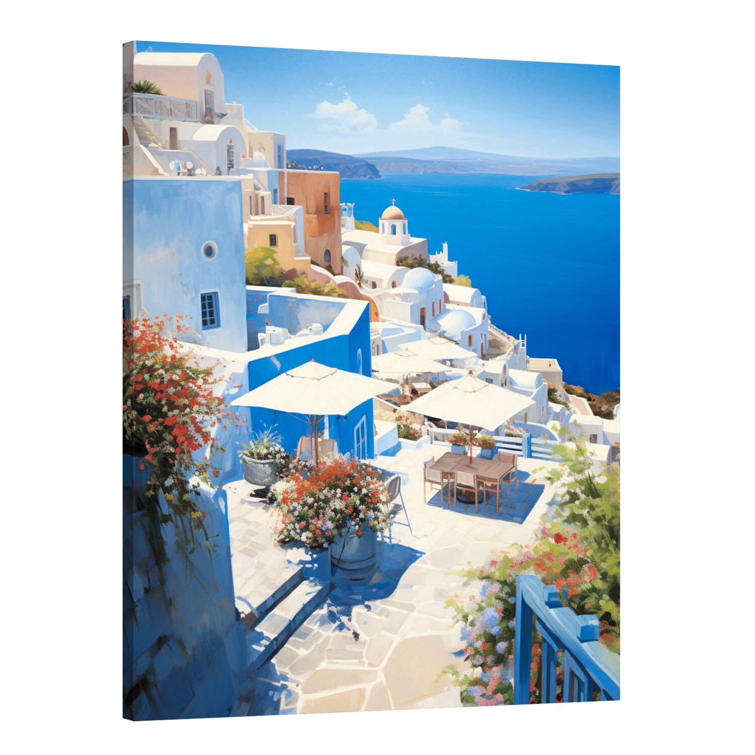 Интерьерная картина 50х70 "Путешествие в Грецию"