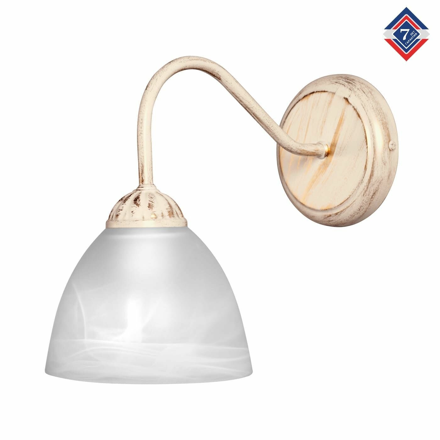 Бра настенные плафон белый с золотом S2221-1