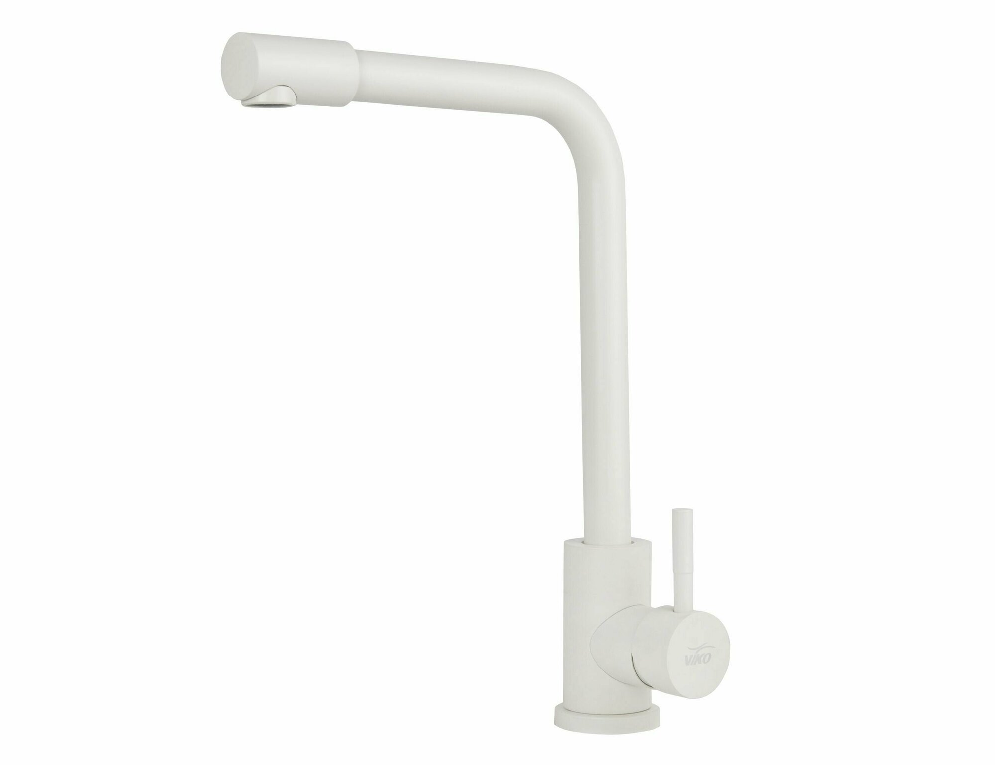 Смеситель для раковины кран на кухню или ванну. Кухонный кран для воды настенный с высоким изливом для мойки. Сантехника для кухни VIKO V-4444 цвет белый