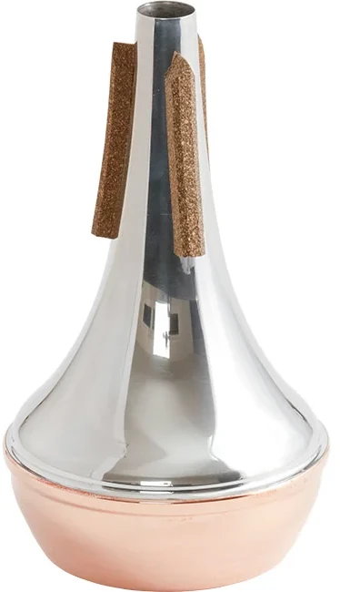 Trumpet mute TrumCor Straight Brass Bottom - Straight mute with aluminum body. Brass bottom. For Bb and C trumpets with normal bell