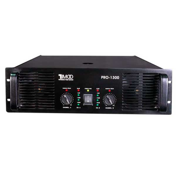 TIMOO PRO-1300 усилитель мощности , стерео [8Ω]/ 2 х 1300 Вт, 1Khz0.1% THD [4Ω]: 2 х 2000 Вт, шт