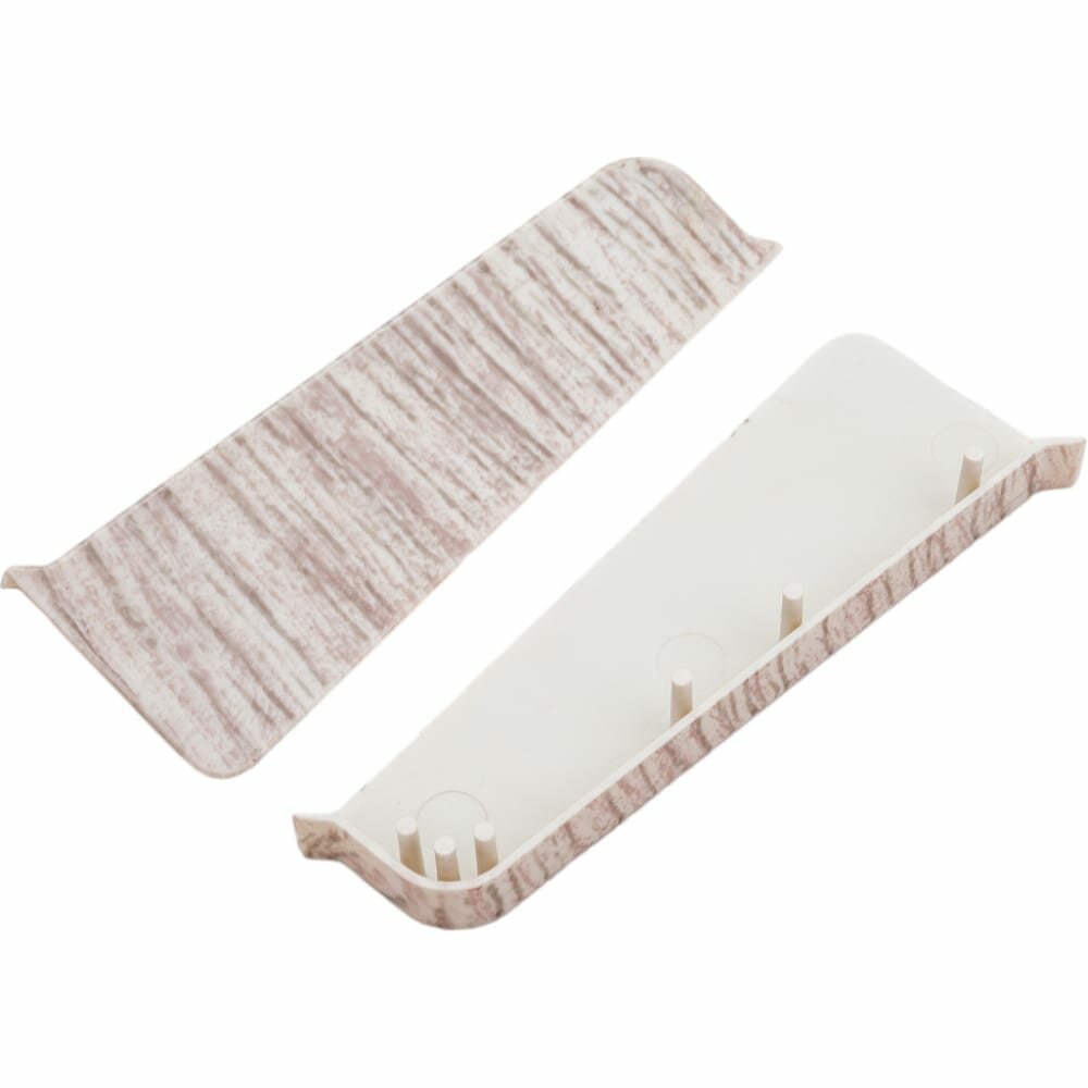 Заглушка для плинтуса Волшебная палочка Home ПВХ, 70 мм, в упаковке пара, 2 шт, 7011 УТ000075218