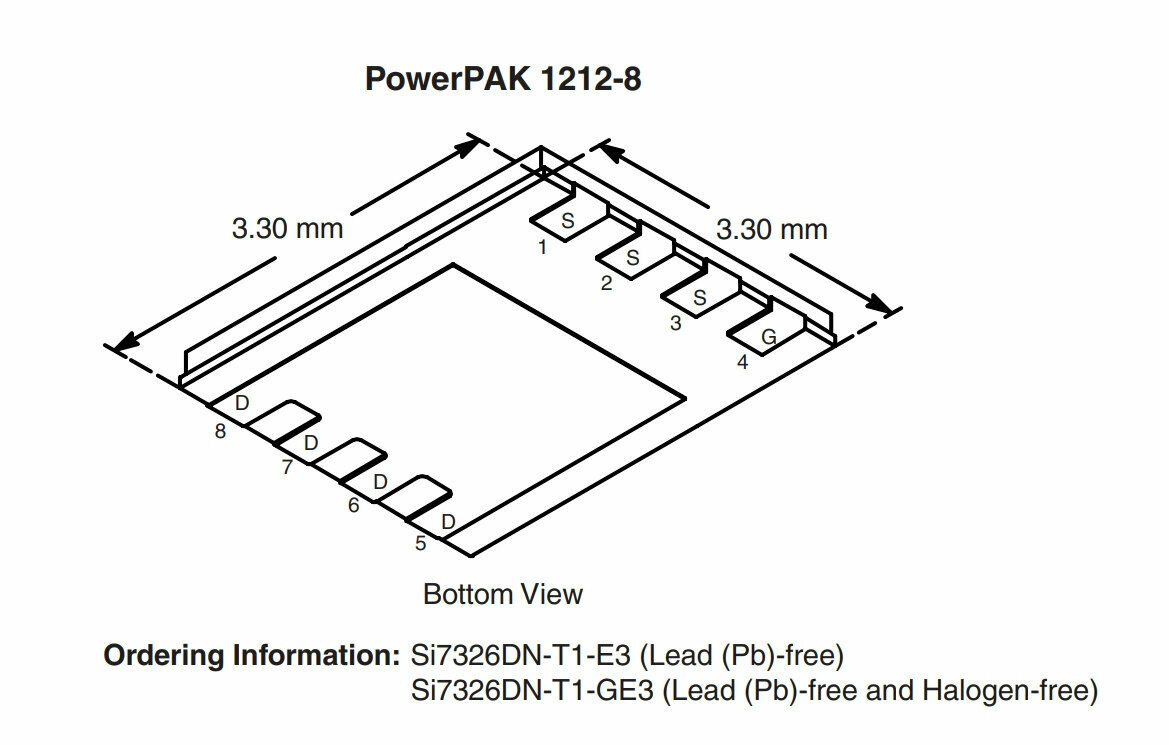 Микросхема SI7326DN N-Channel MOSFET 30V
