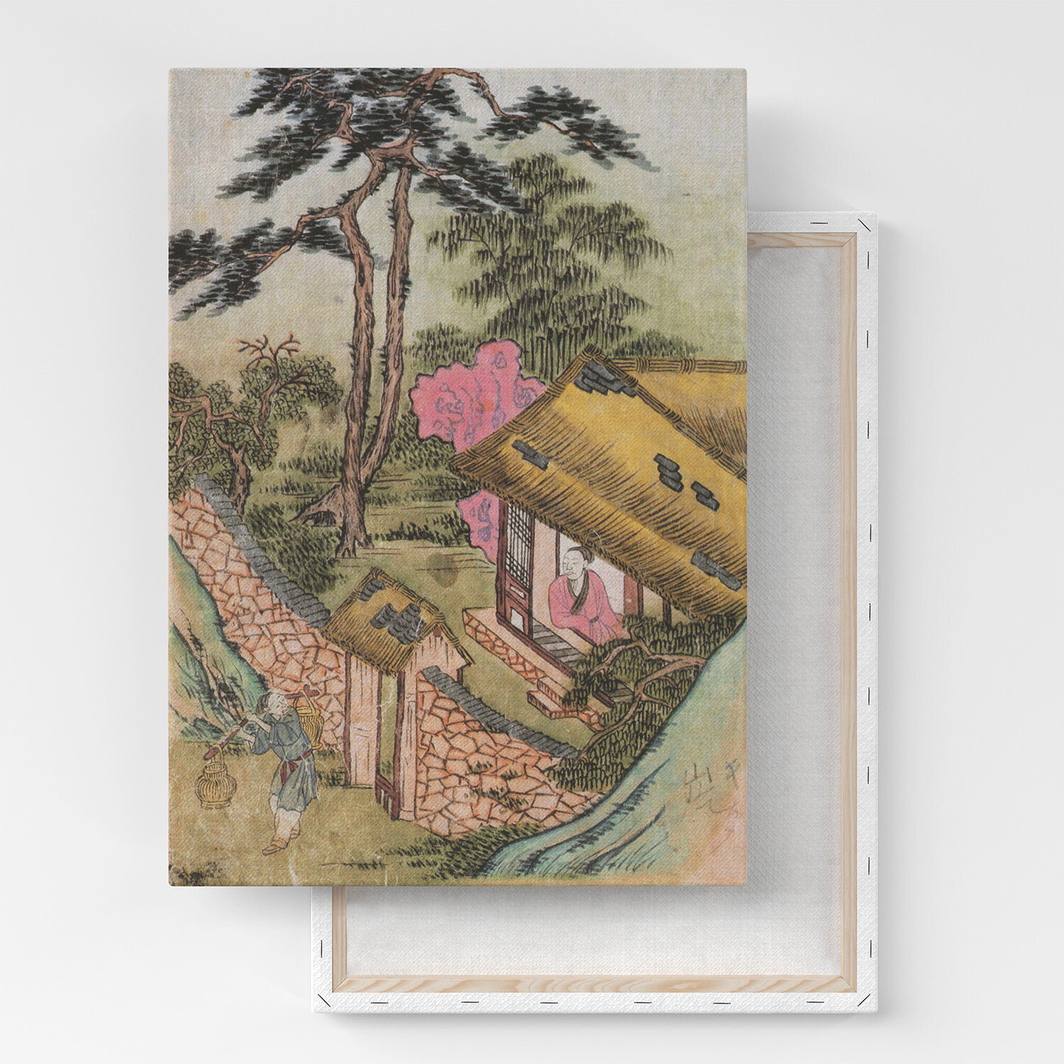 Картина на холсте, репродукция / Ким Хон До / Размер 30 x 40 см