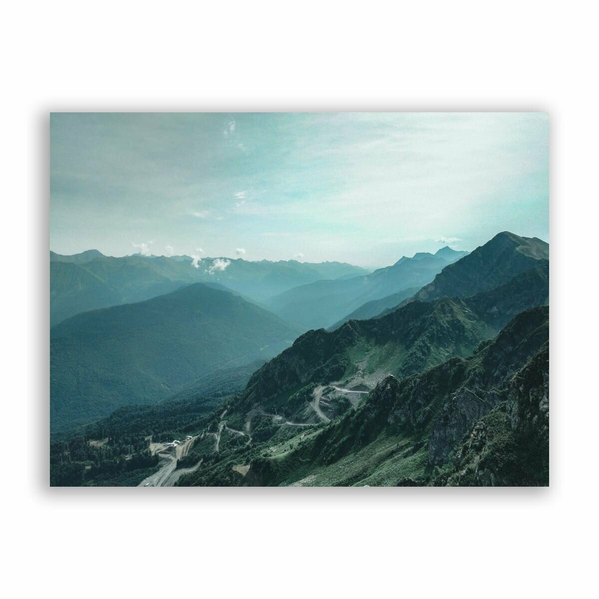 Постер, плакат на бумаге / Природа России - Горы / Размер 60 x 80 см