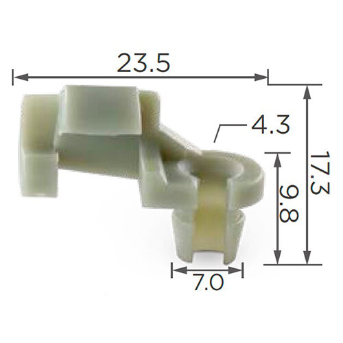 Клипса крепления тяги замка двери (OEM: 3454221,4658677, 8891030) 773579