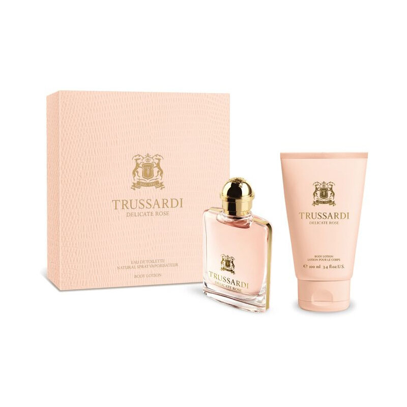 Trussardi Delicate Rose набор туалетная вода 50 мл + лосьон для тела 100 мл / Труссарди Деликат Роуз / Деликатная Роза