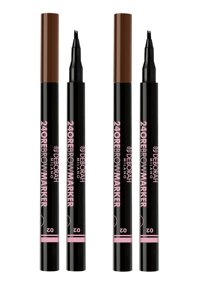 Лайнер для бровей Deborah Milano, 24 Ore Brow Marker, тон 02 светло-коричневый, 0,8 г, 2 шт.