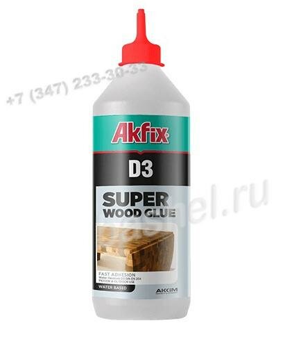 Клей AKFIX Д3 ПВА, белый, 500 гр.