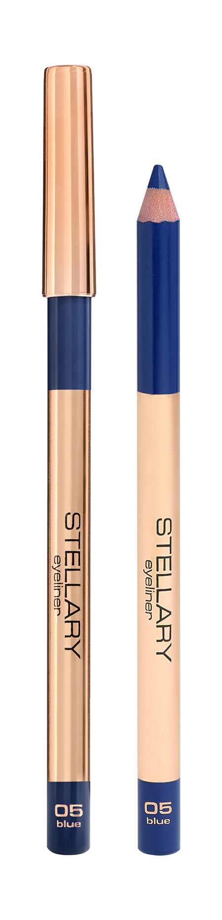 STELLARY Карандаш для глаз Eyeliner, мягкая текстура, 1.35 г, тон 05 Синий