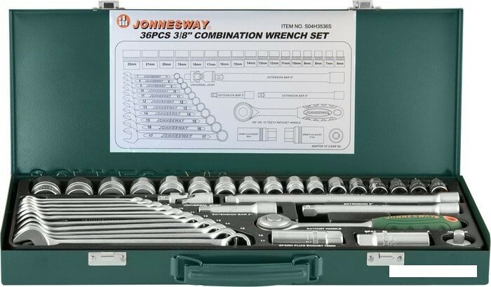 Набор инструментов Jonnesway S04H3536S