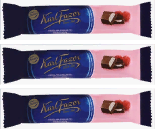 Шоколадные батончики Karl Fazer малиновый йогурт, комплект 3уп по 37г (Финляндия)