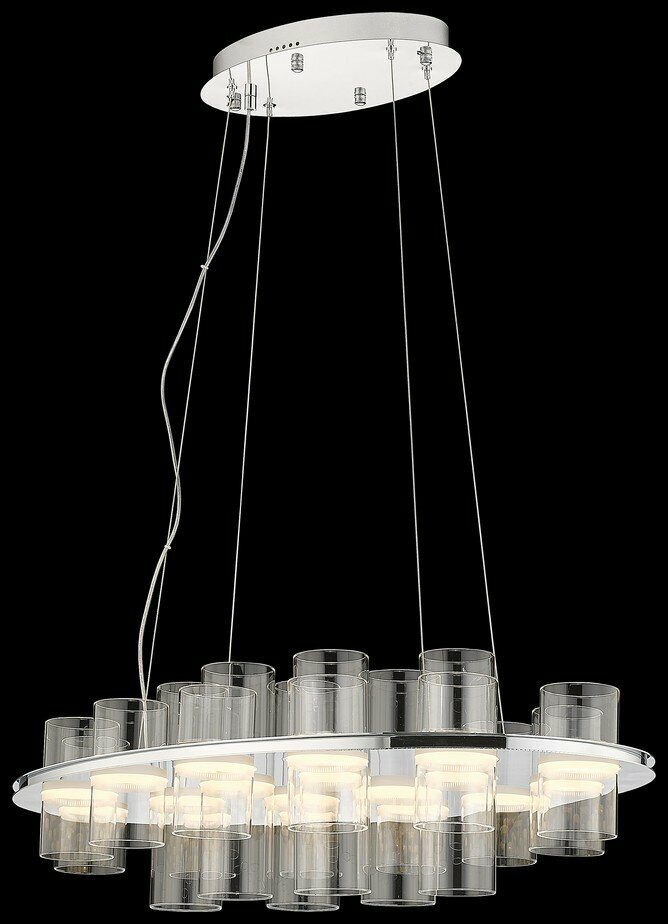 Люстра светодиодная Wertmark WE157.18.123 Paula хром LED 81Вт LED 3000K