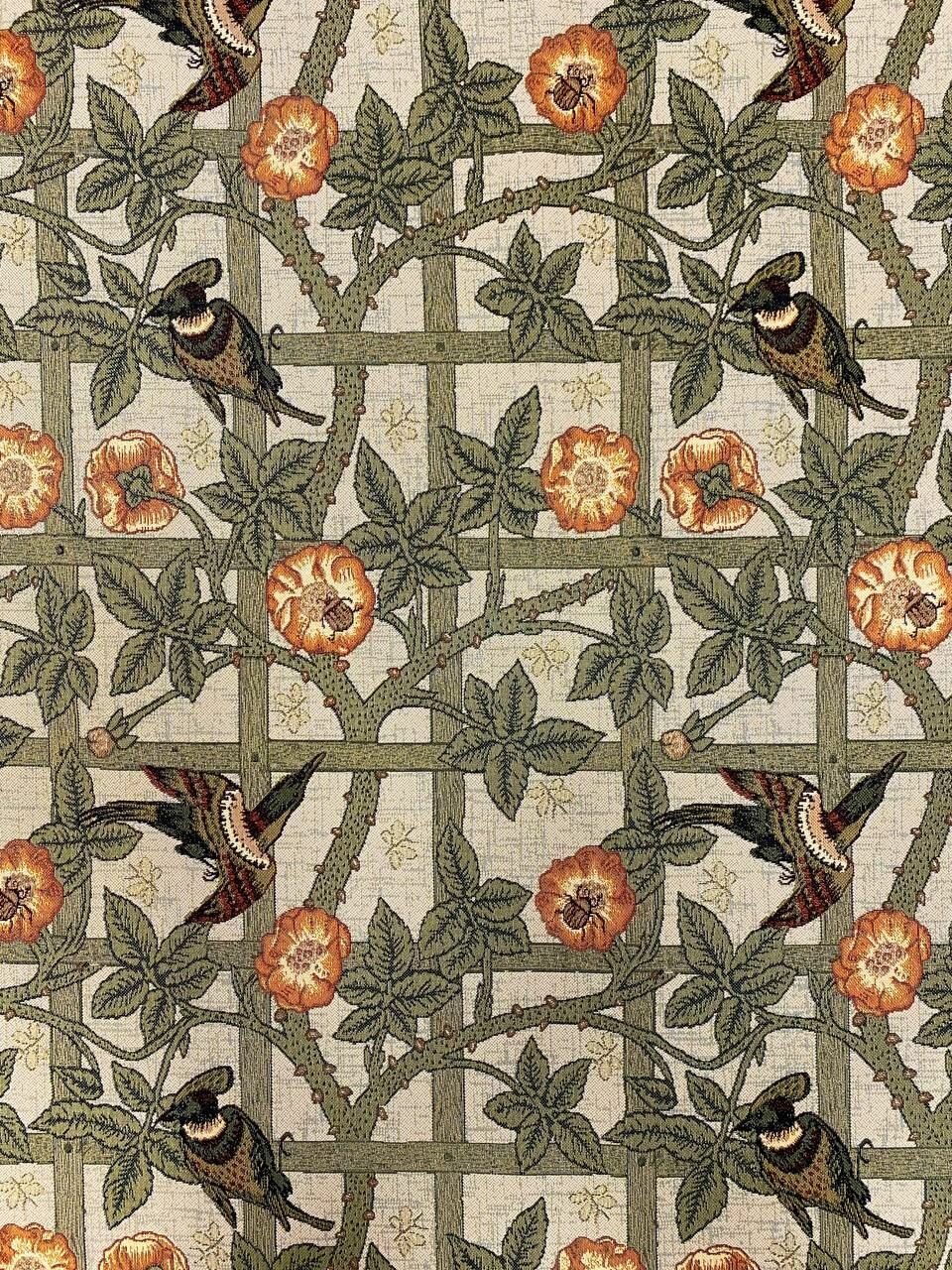 Гобелен, гобеленовая ткань 170х250 см / У. Моррис, "Садовая изгородь"