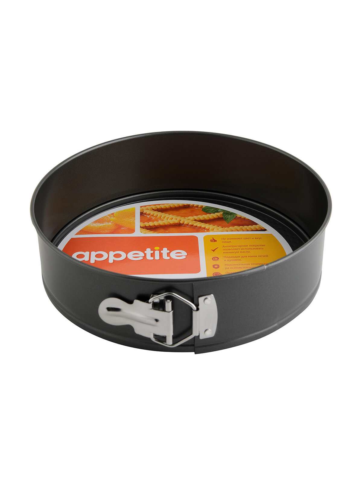 Форма для выпечки стальная Appetite, антипригарная 24х7 см