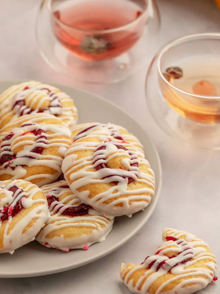 Печенье бисквитное печенюш малиныч в белой глазури 2 кг, Печенюш