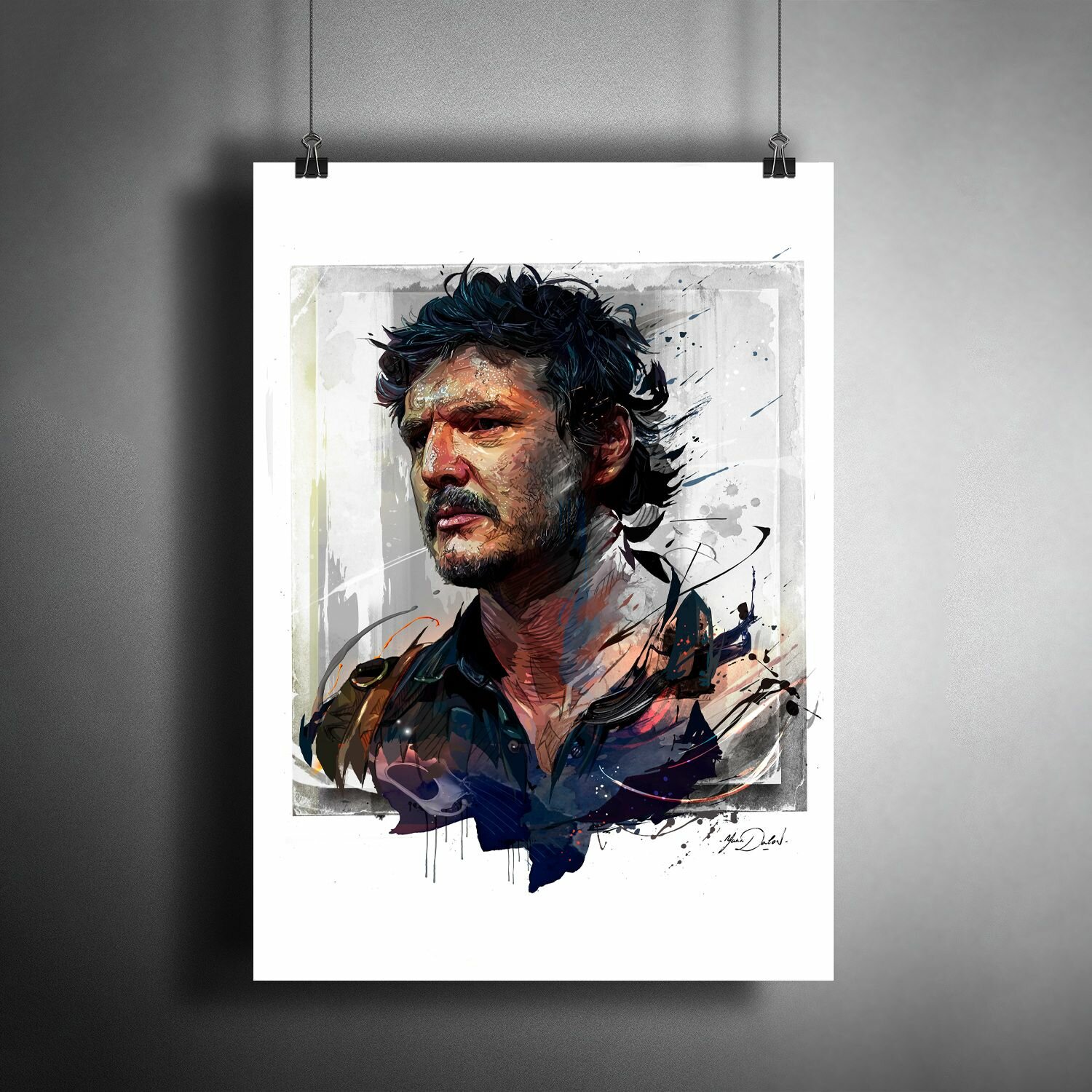Постер плакат для интерьера "Сериал одни из нас. Джоэл. The Last of Us" / Декор дома, офиса, комнаты, квартиры, детской A3 (297 x 420 мм)