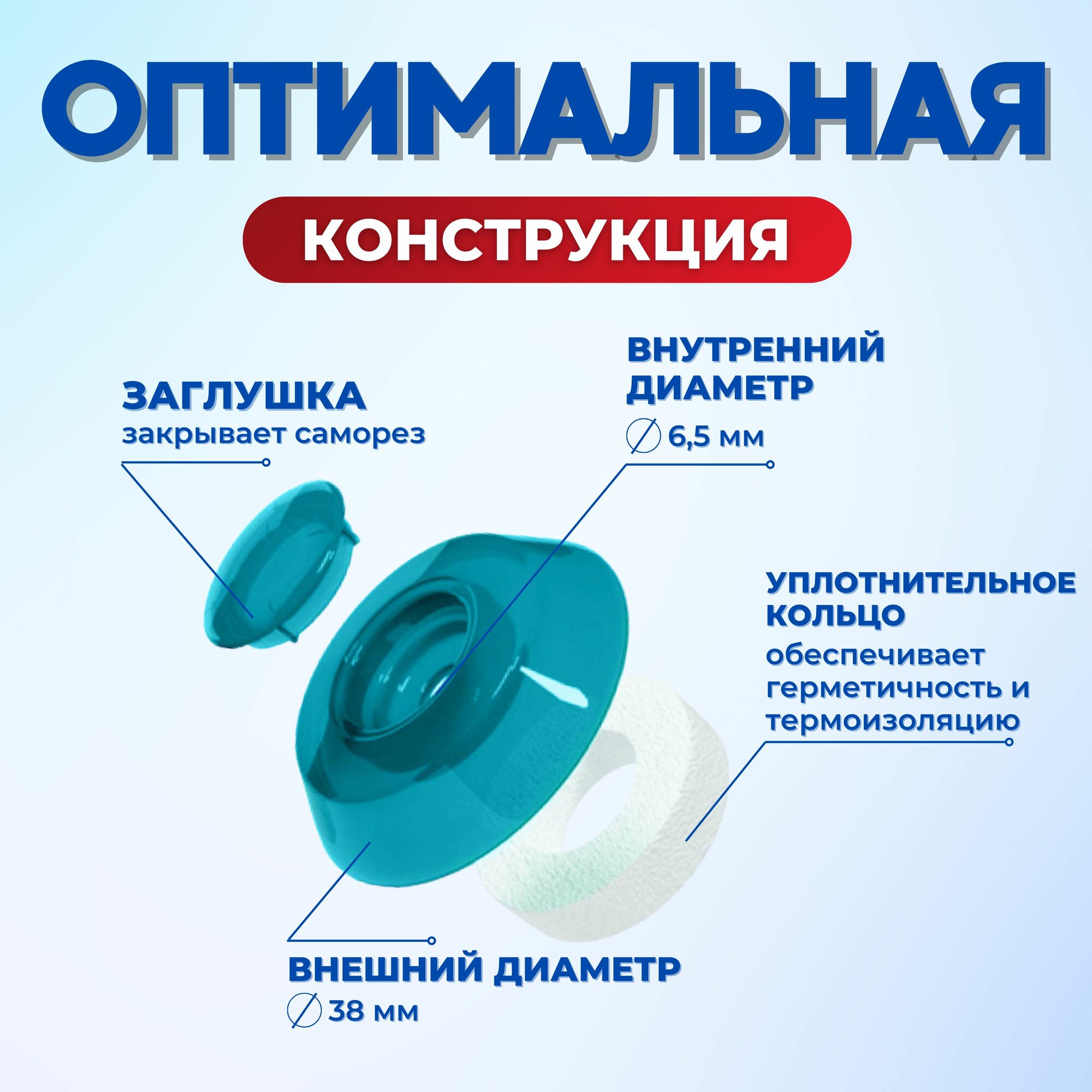 Термошайба поликарбонат 38 мм