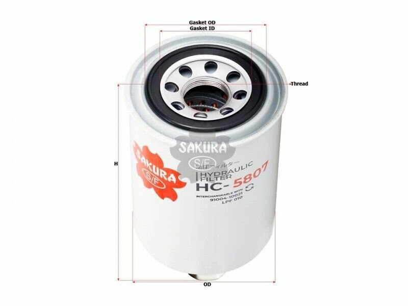 Фильтр гидравлический, Tadano unic 500 (Sakura) HC5807