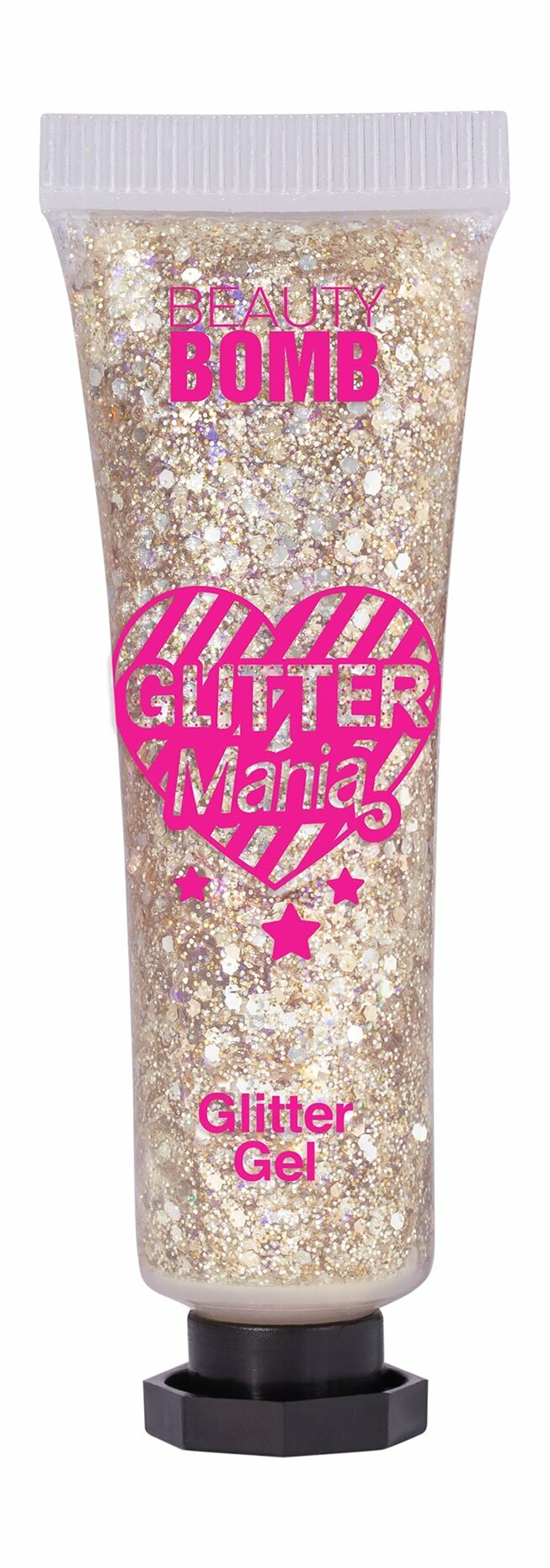 BEAUTY BOMB Глиттер гель для лица Glitter Mania, 3 г, 03 Горящий человек