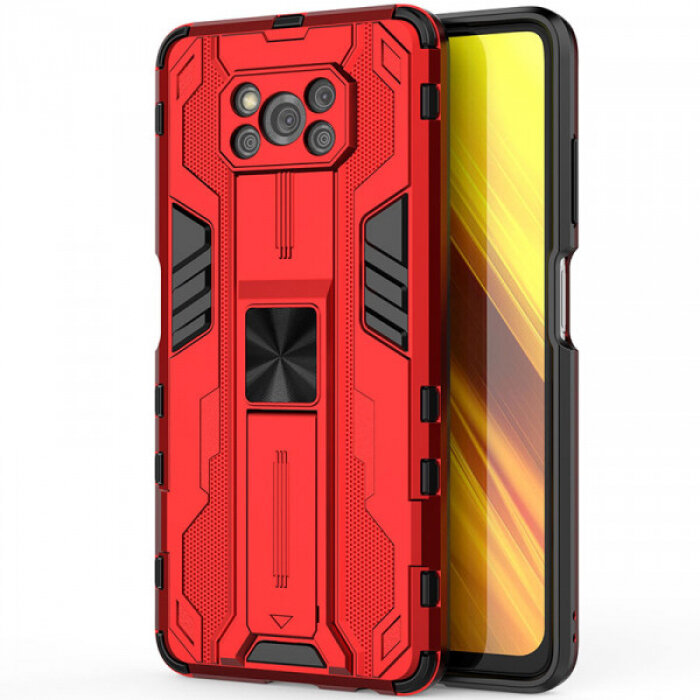 Galvatron Противоударный чехол-подставка для Xiaomi Poco X3 (NFC) Pro с защитой камеры