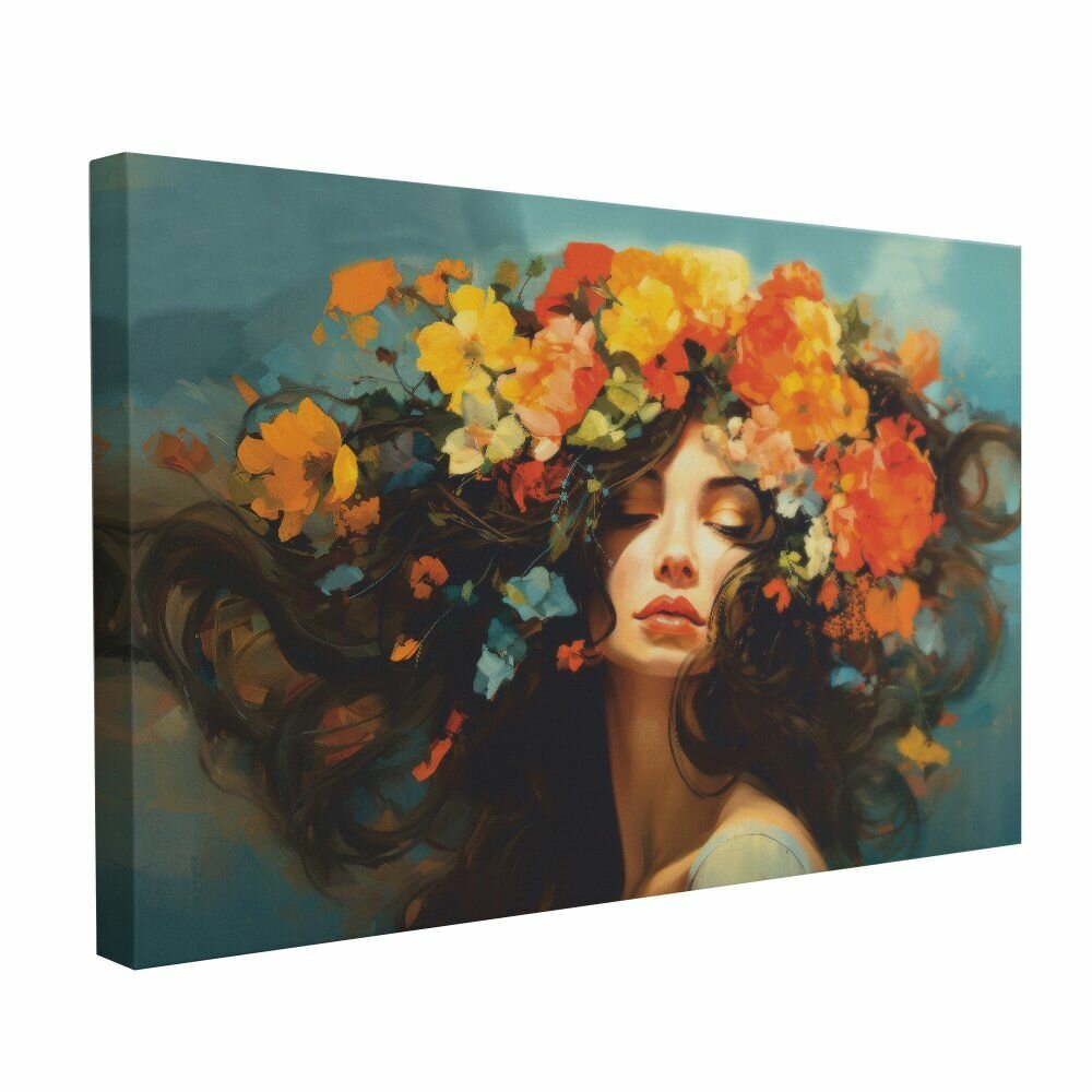 Картина на холсте "Девушка Весна" 50*70 см