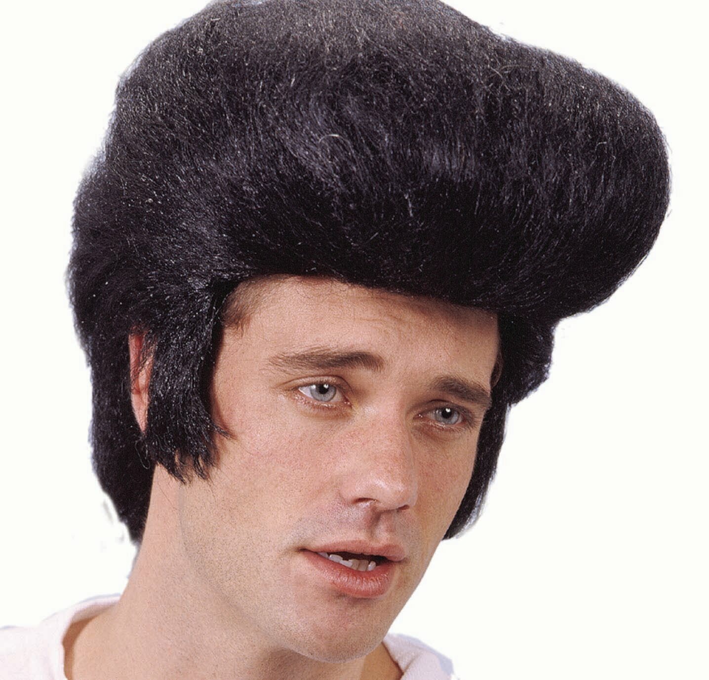 Парик Элвиса, искусственный, черный, размер универсальный, длина 28см