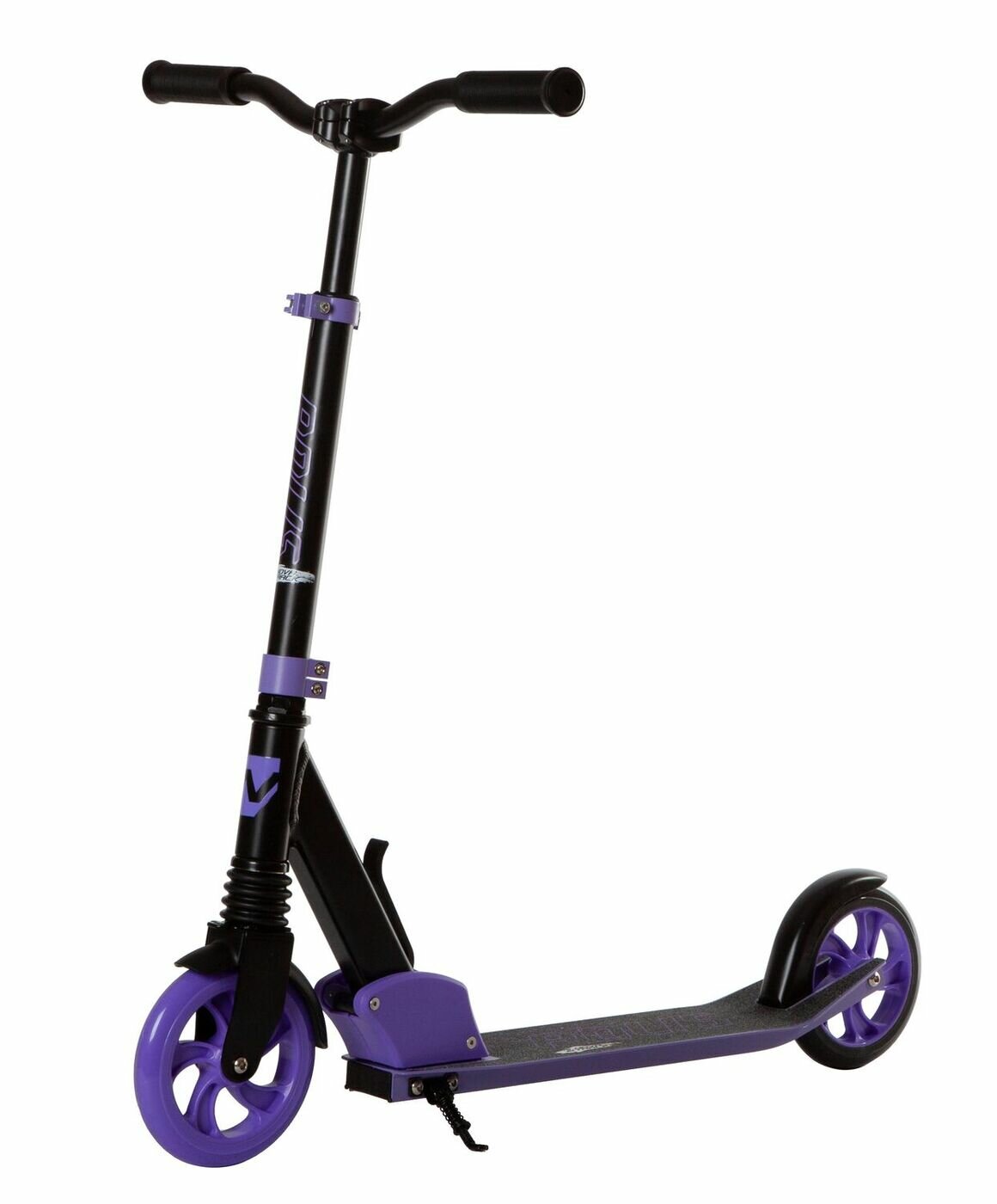 Самокат NOVATRACK POLIS, с передним амортизатором, складной, алюминий