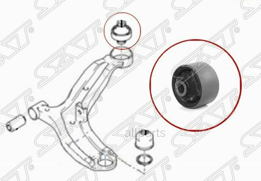SAT ST-54584-4L000 Сайлентблок рычага Hyundai Elantra 00-16 / ix35 13-15