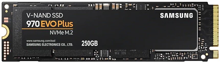 Твердотельный накопитель 250Gb SSD Samsung 970 EVO Plus Series (MZ-V7S250BW)