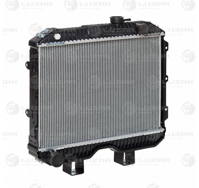 Радиатор системы охлаждения для а/м УАЗ (алюм.) 2-х рядн. "LUZAR"