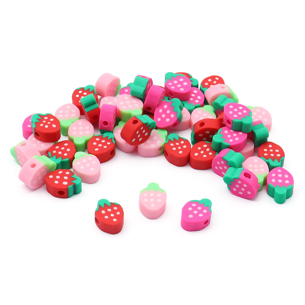 Бусины для рукоделия из полимерной глины Astra&Craft 'Ягодный микс', ZZ1408-1, 50 шт