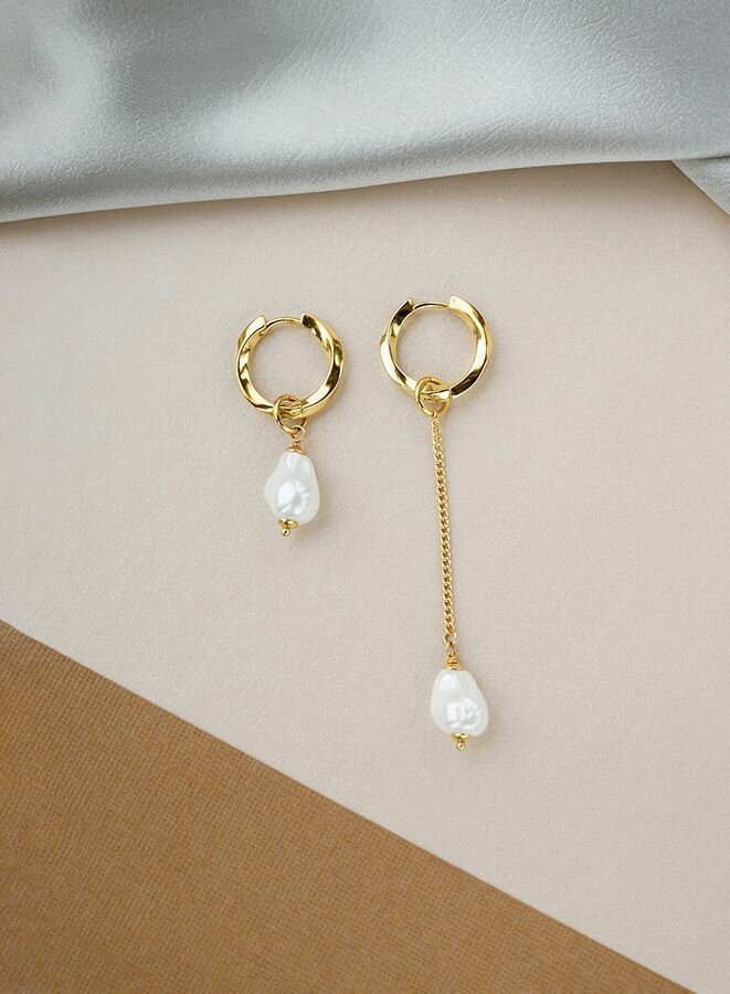 Серьги, жемчуг имитация