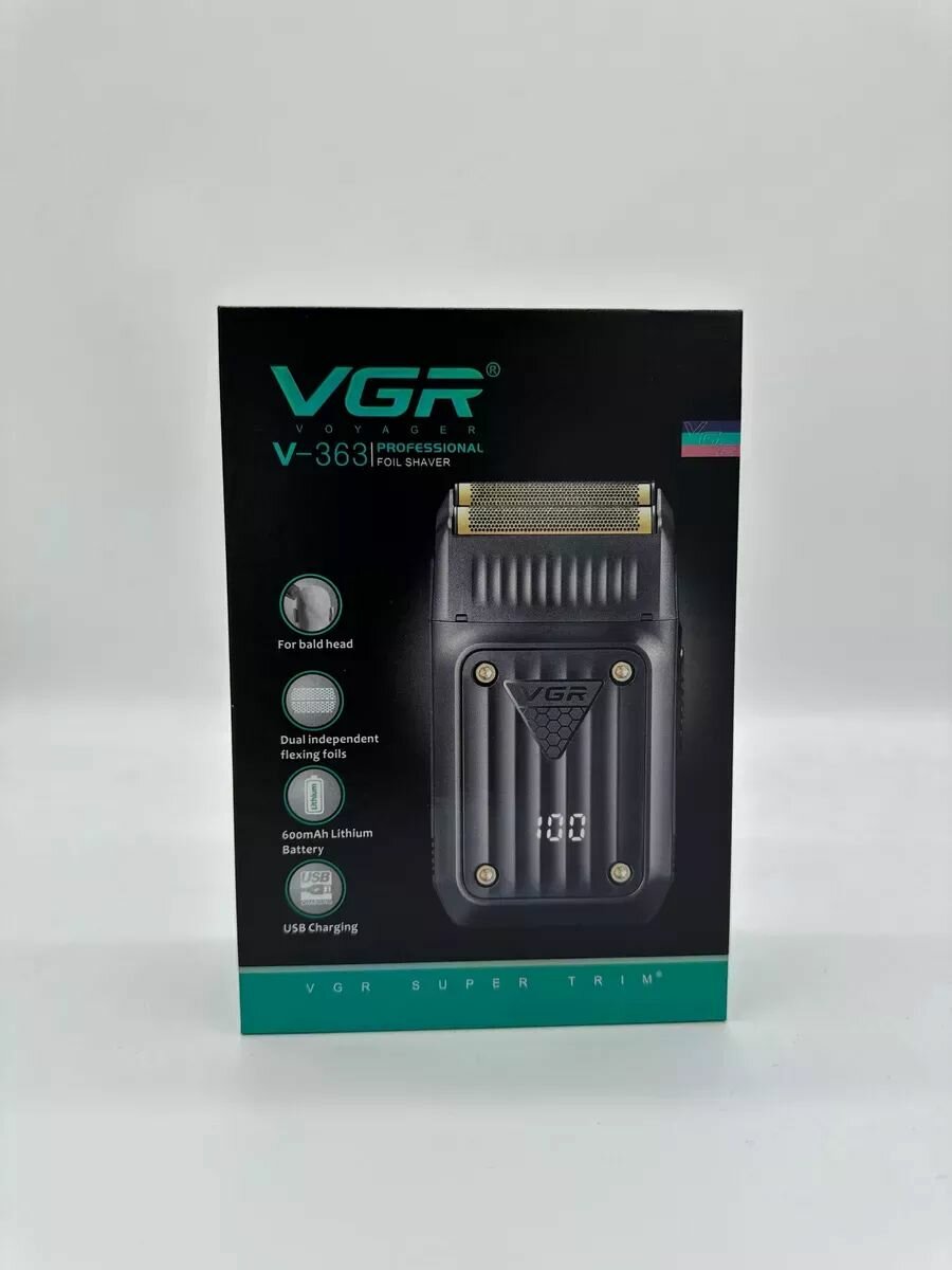 Профессиональный шейвер для бритья / V 363 черный