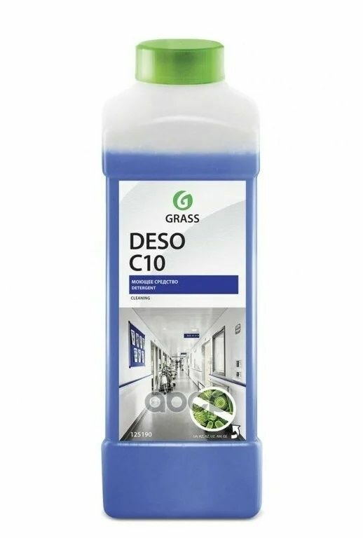 Grass 125190 Средство для чистки и дезинфекции "Deso C10" канистра 1 л