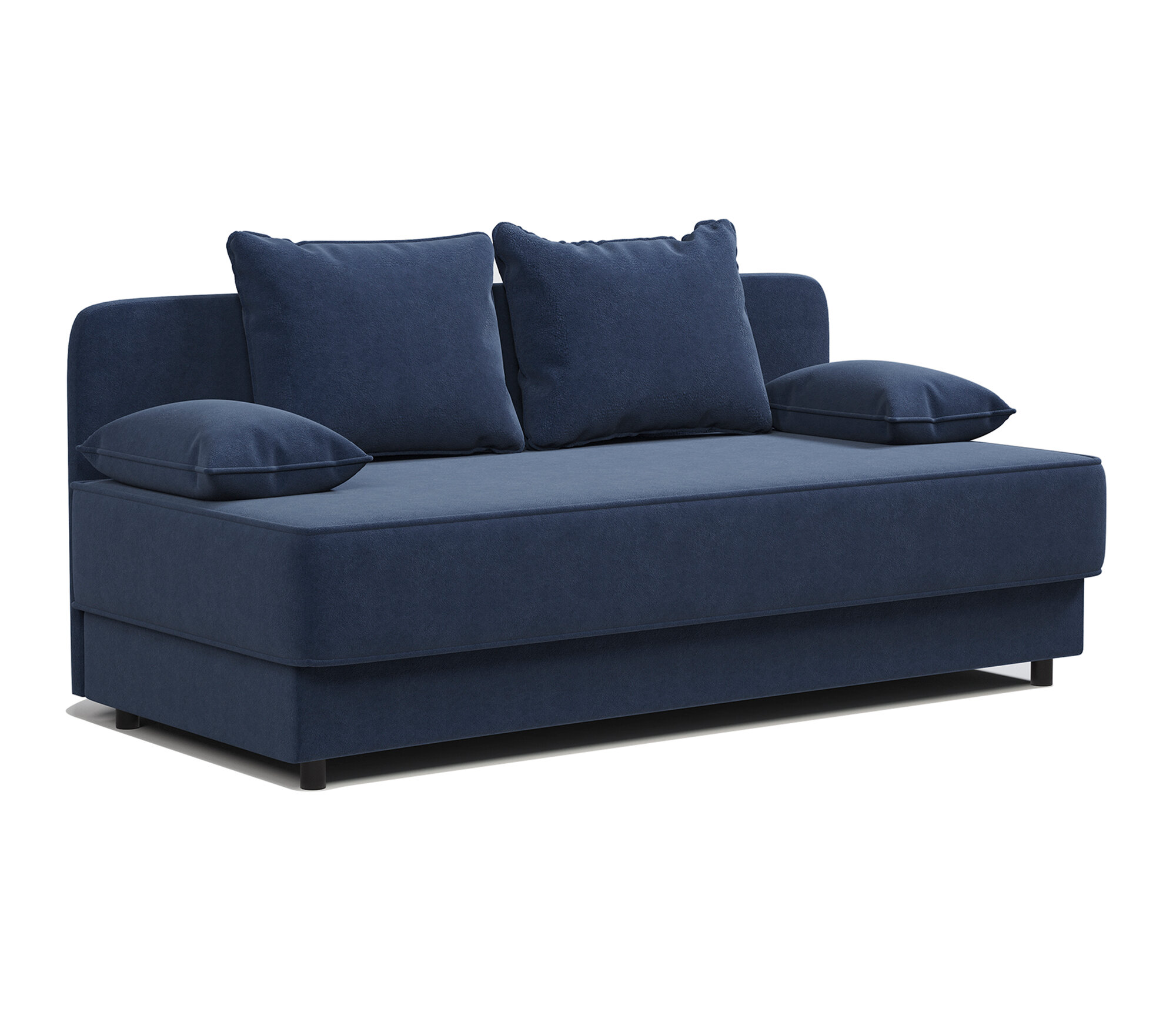 Диван кушетка Прима велюр Ультра миднайт