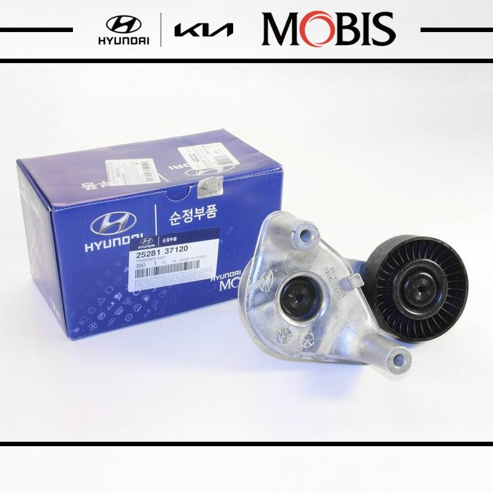 Ролик обводной приводного ремня для Hyundai Santa, Santa Fe, Sonata, Trajet, Opirus, Optima, Sportage / арт. 2528137120 / бренд MOBIS