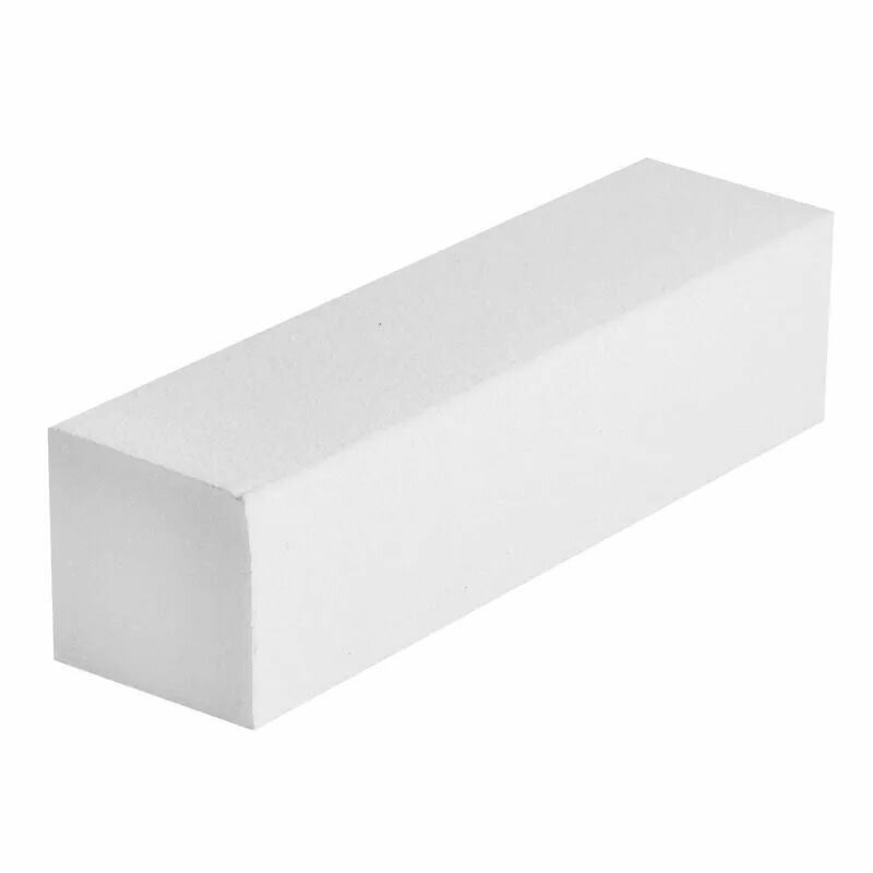 Luxio Баф для ногтей White Sanding Block, 1 шт