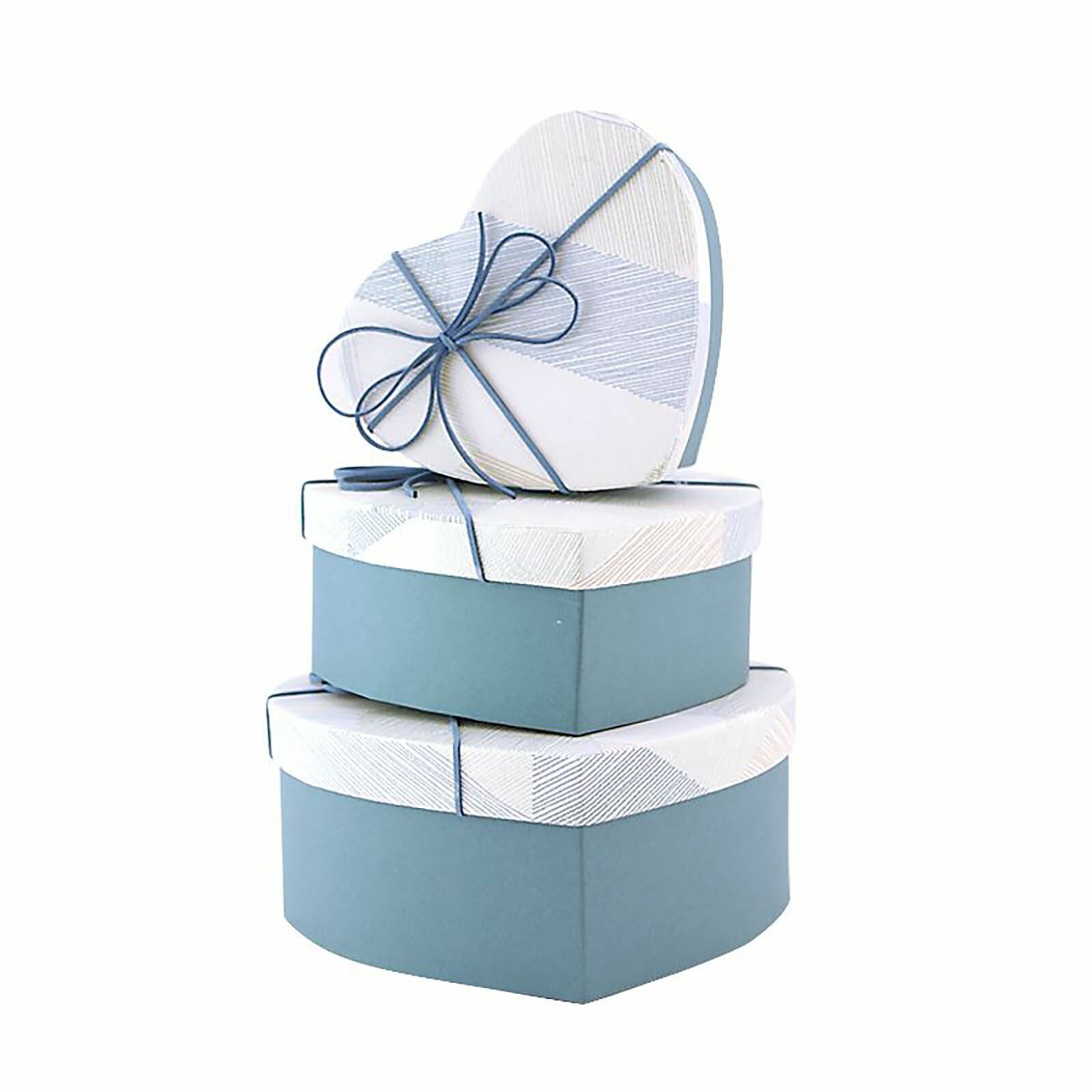 Набор подарочных коробок 3 в 1 "Элегантность. Сердце" / 3 шт. / 16*14*6 см 19*17*7,5 см 22*19,5*9 см