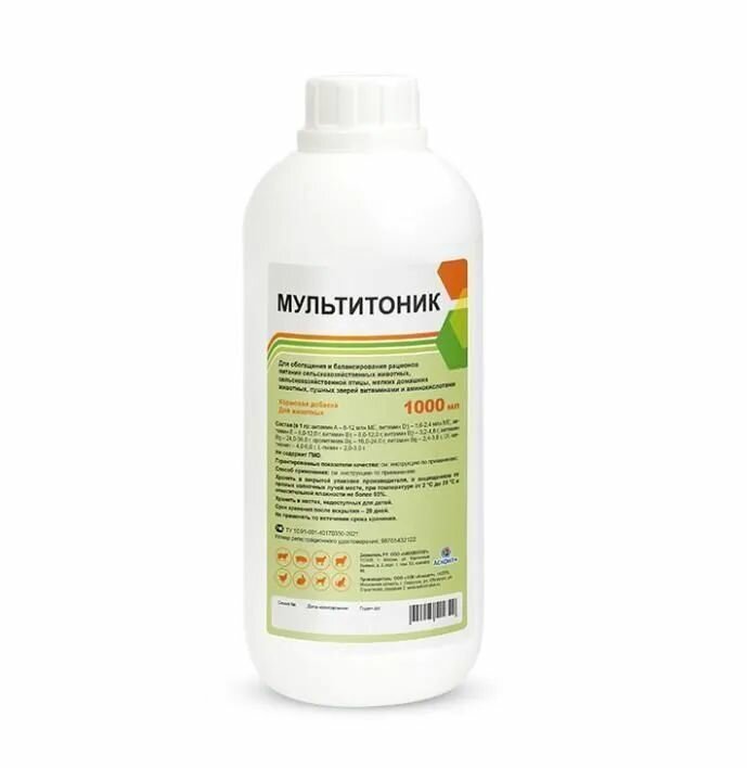 Мультитоник 1л, кормовая добавка