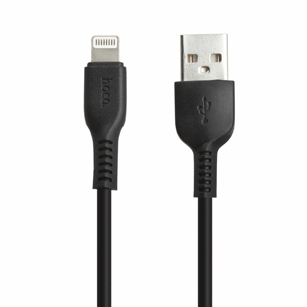USB кабель HOCO X13 Easy charged Lightning 8-pin, 2.4А, 1м, PVC (черный)