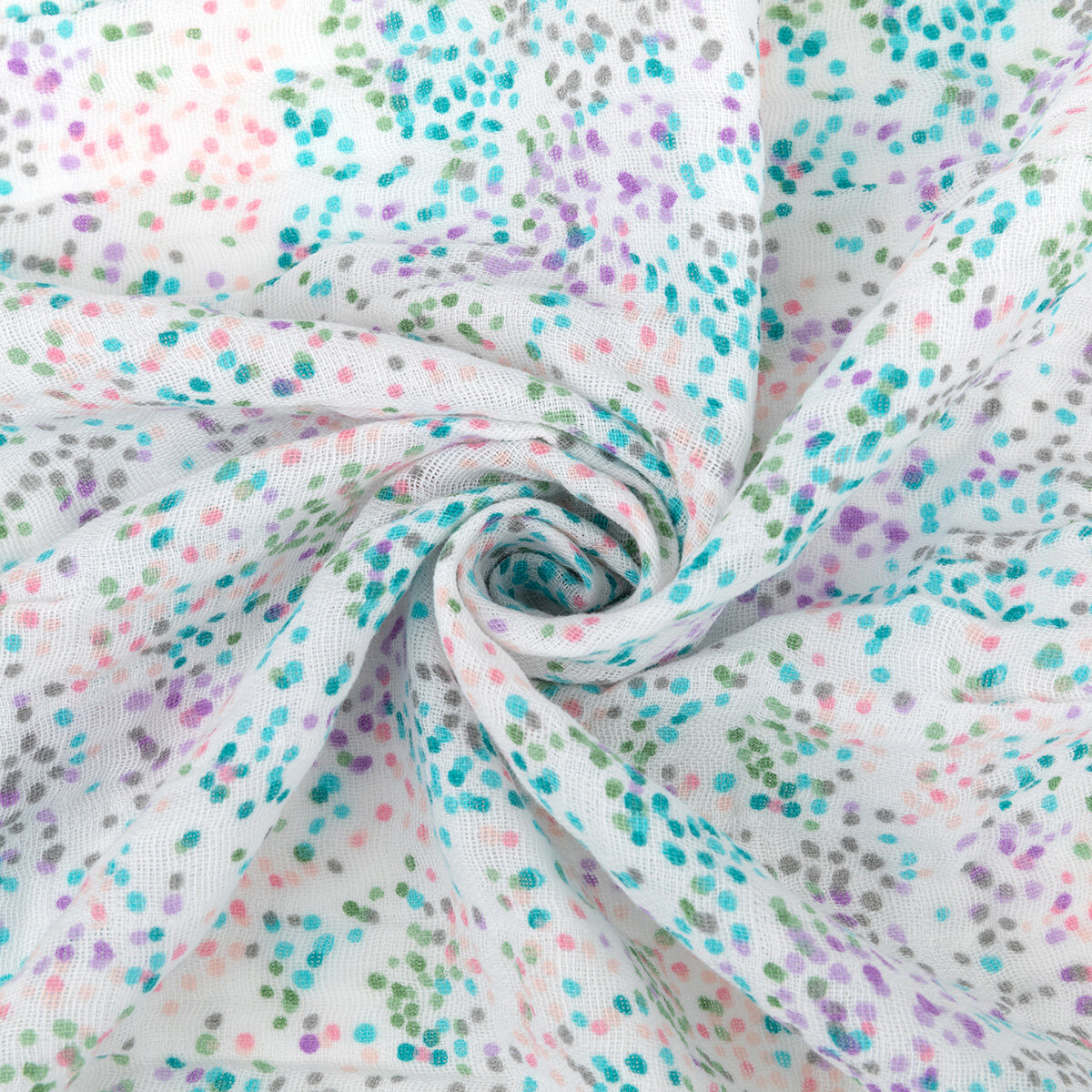 Ткань муслиновая отрез 100x125 см 100% хлопок "PEPPY" EMBRACE, Shannon Fabrics, fundot pink