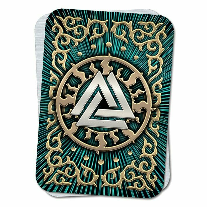 Славянские обереги - Магическая карта Валькнут, оберег от сглаза и порчи, талисман удачи, подарки на новый год 2025