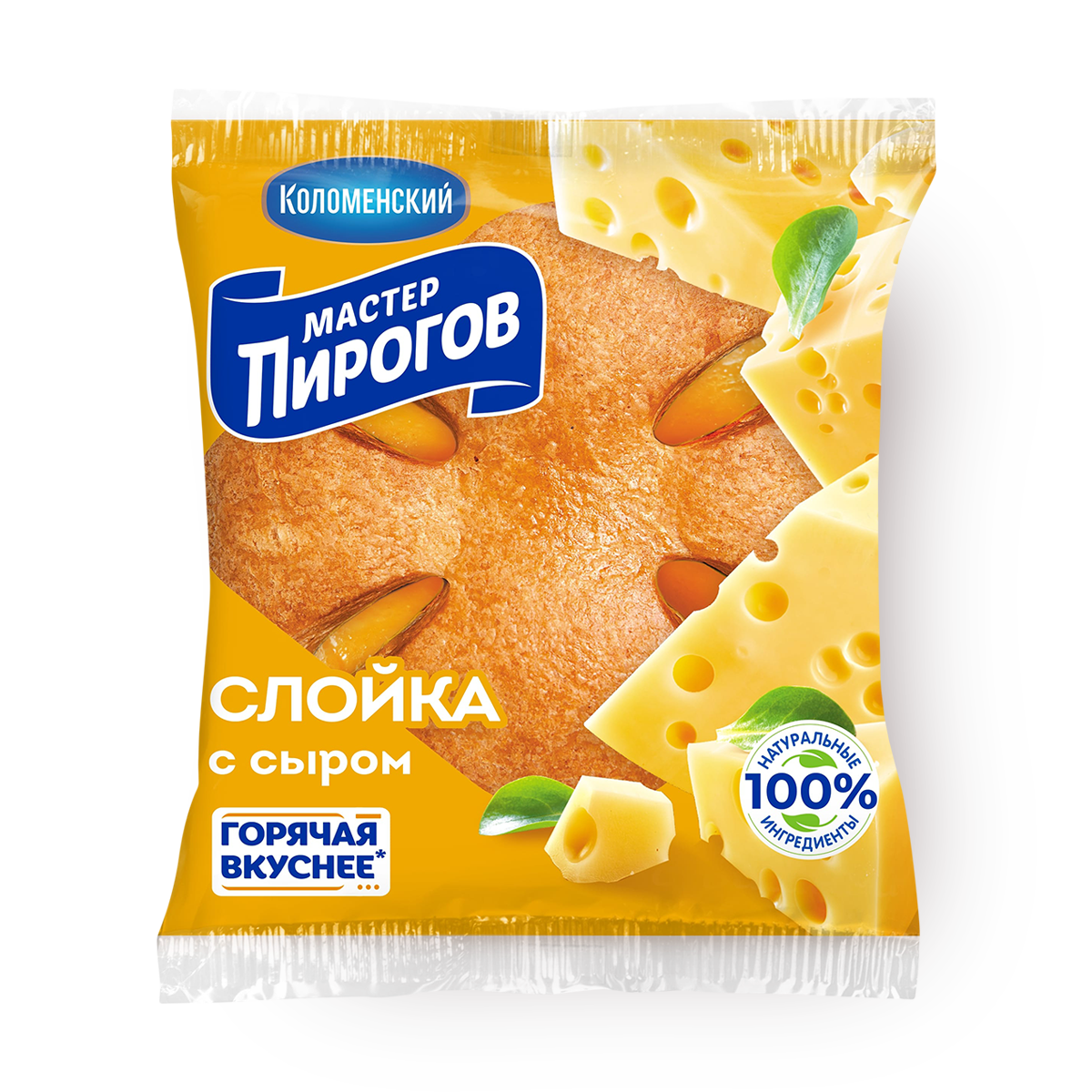 Слойка «Мастер Пирогов», с сыром, с чесноком, от 0 °C до +25 °C, 70 г