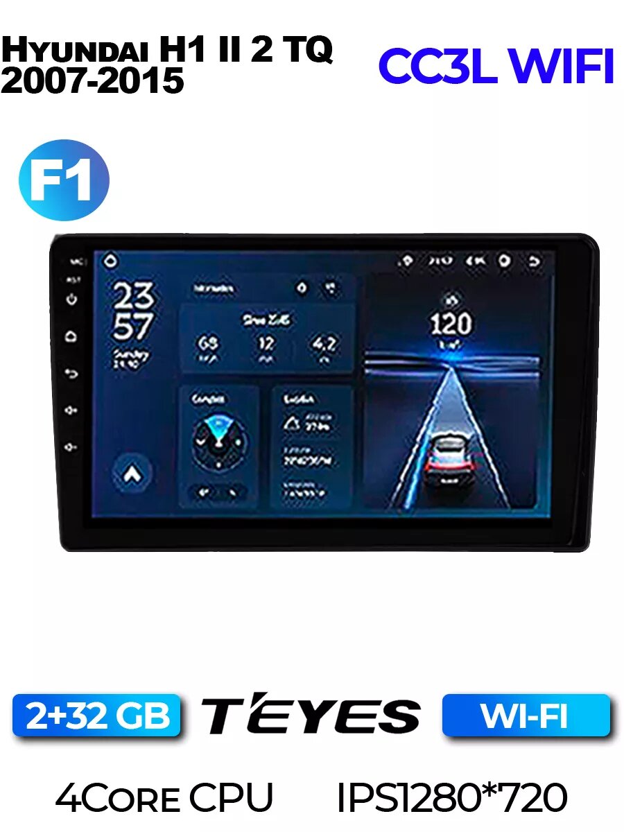 Андроид магнитола Teyes CC3L WIFI Hyundai H1 II 2 TQ 2+32