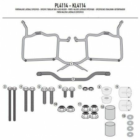 Крепление боковых кофров GIVI PL4114 Monokey для KAWASAKI Versys 650 '15-21